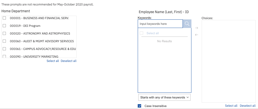 Default Project Payroll
