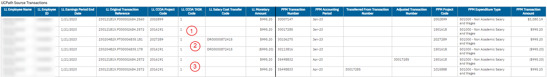 Payroll Transaction Lookup